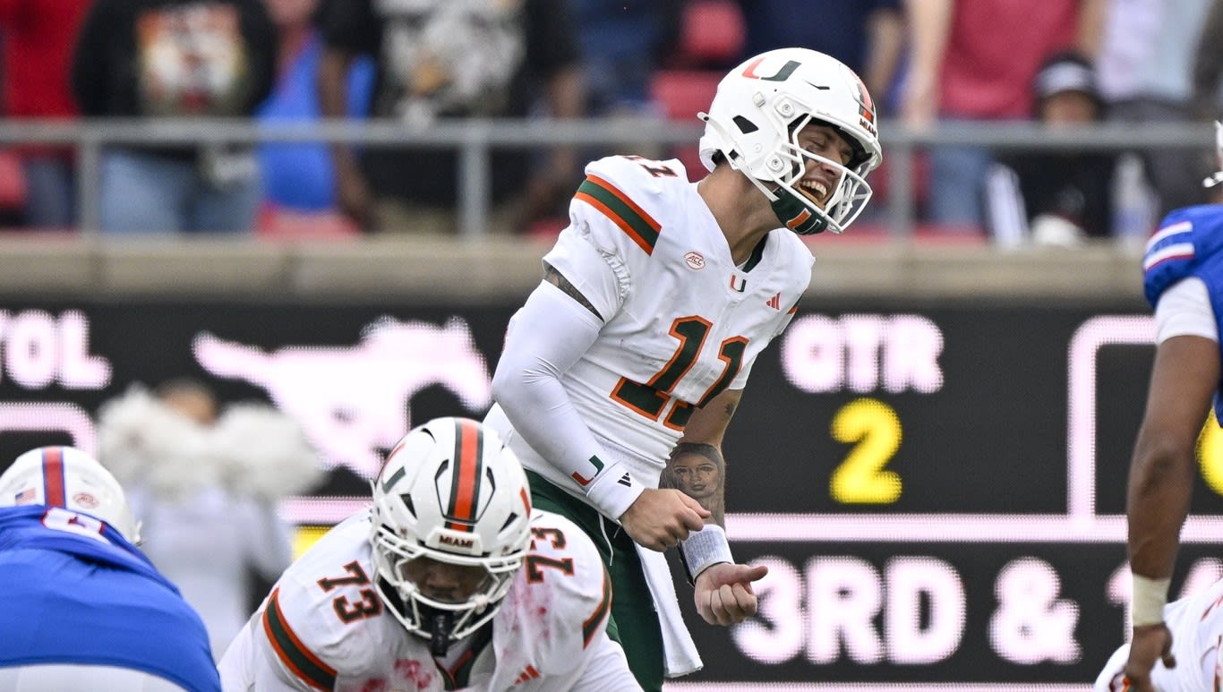 Dejected Carson Beck breaks down game-altering overtime interception vs ...