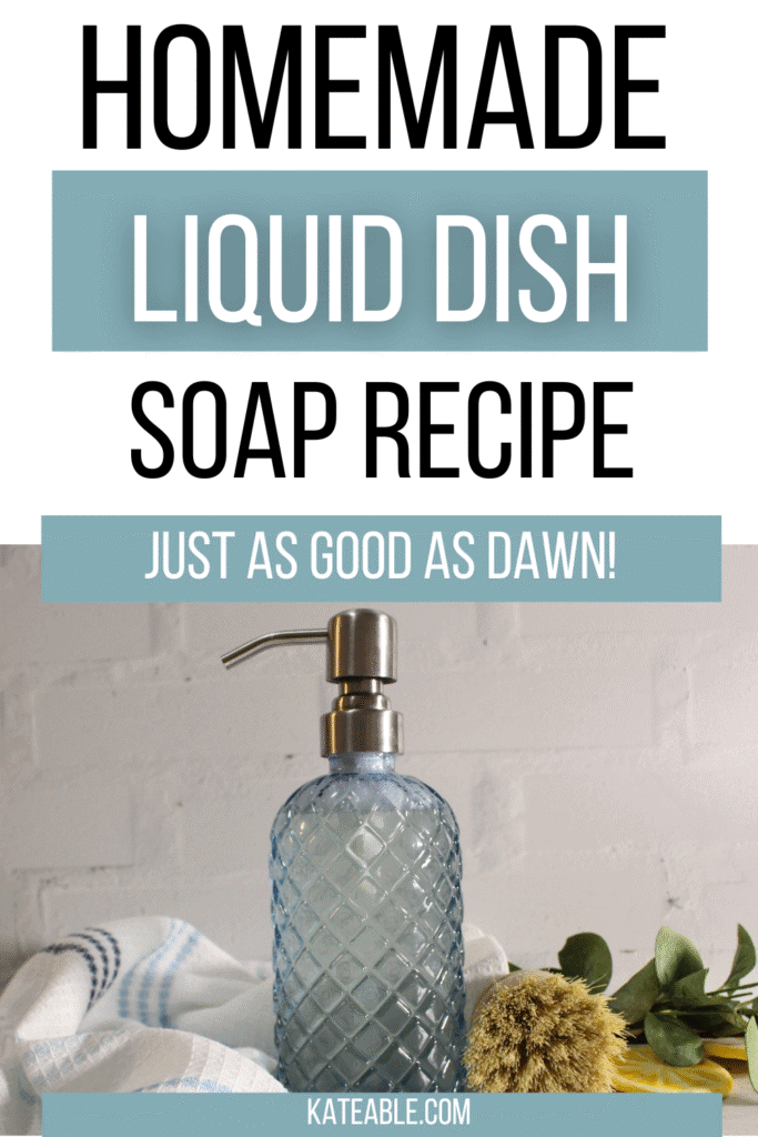 DIY Liquid Dish Soap (No Castile Soap)