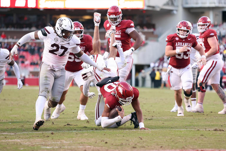 Arkansas football injury report | Taylen Green returns to practice ...
