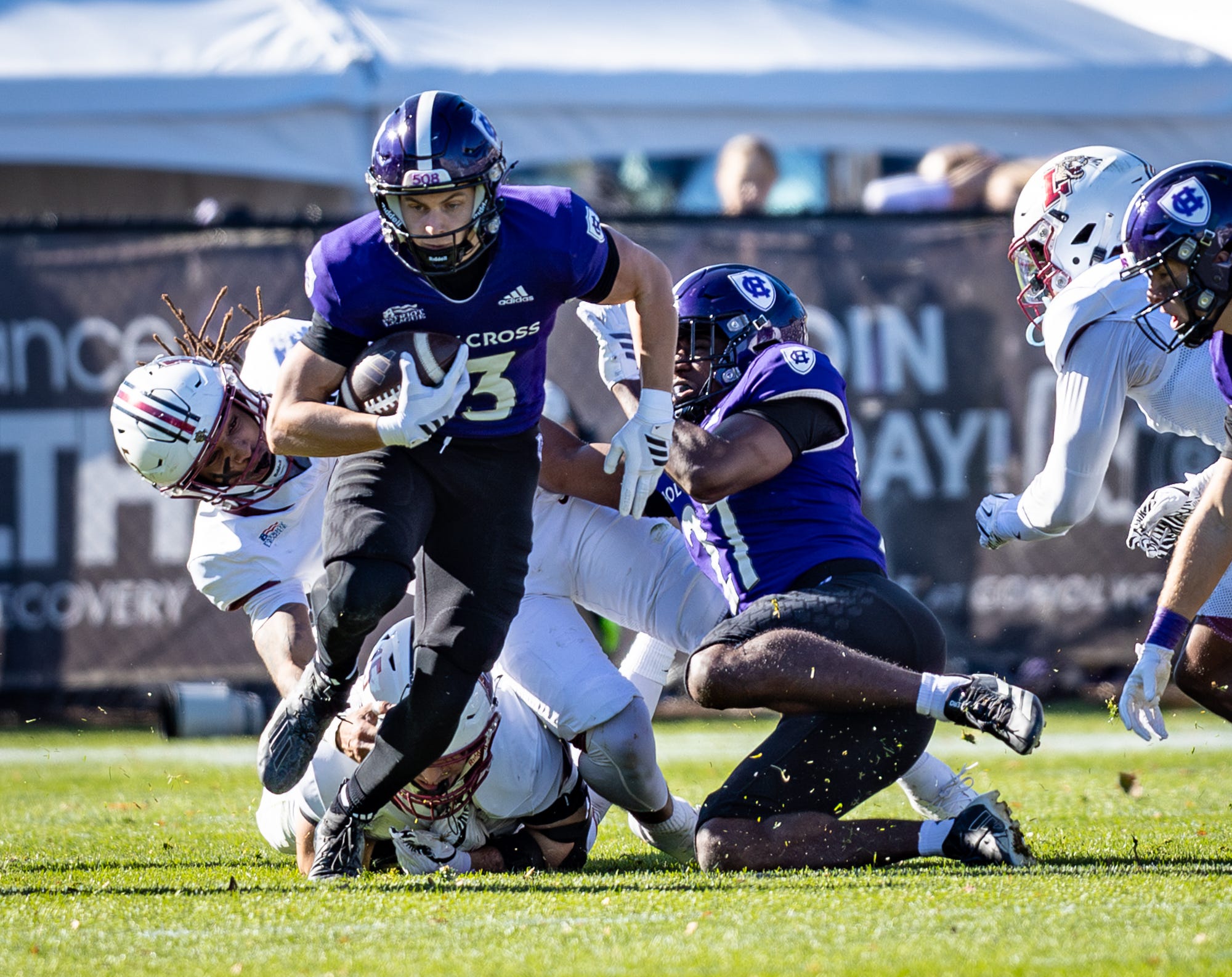 'All these games matter': With two games left, Holy Cross football ...