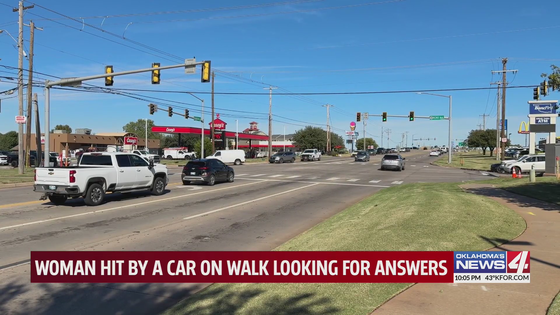 Woman hit by a car on walk looking for answers