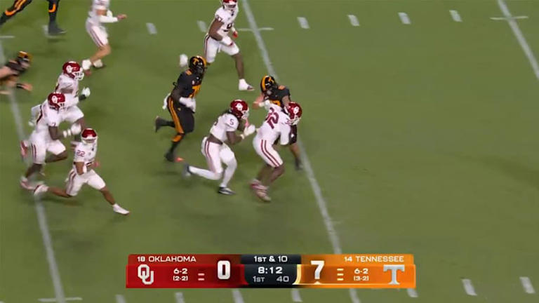 Oklahoma's R Mason Thomas Had a Scoop-and-Score That You Need to See to ...