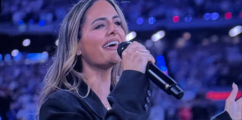 Who Is Pia Toscano? American Idol singer performs national anthem at ...