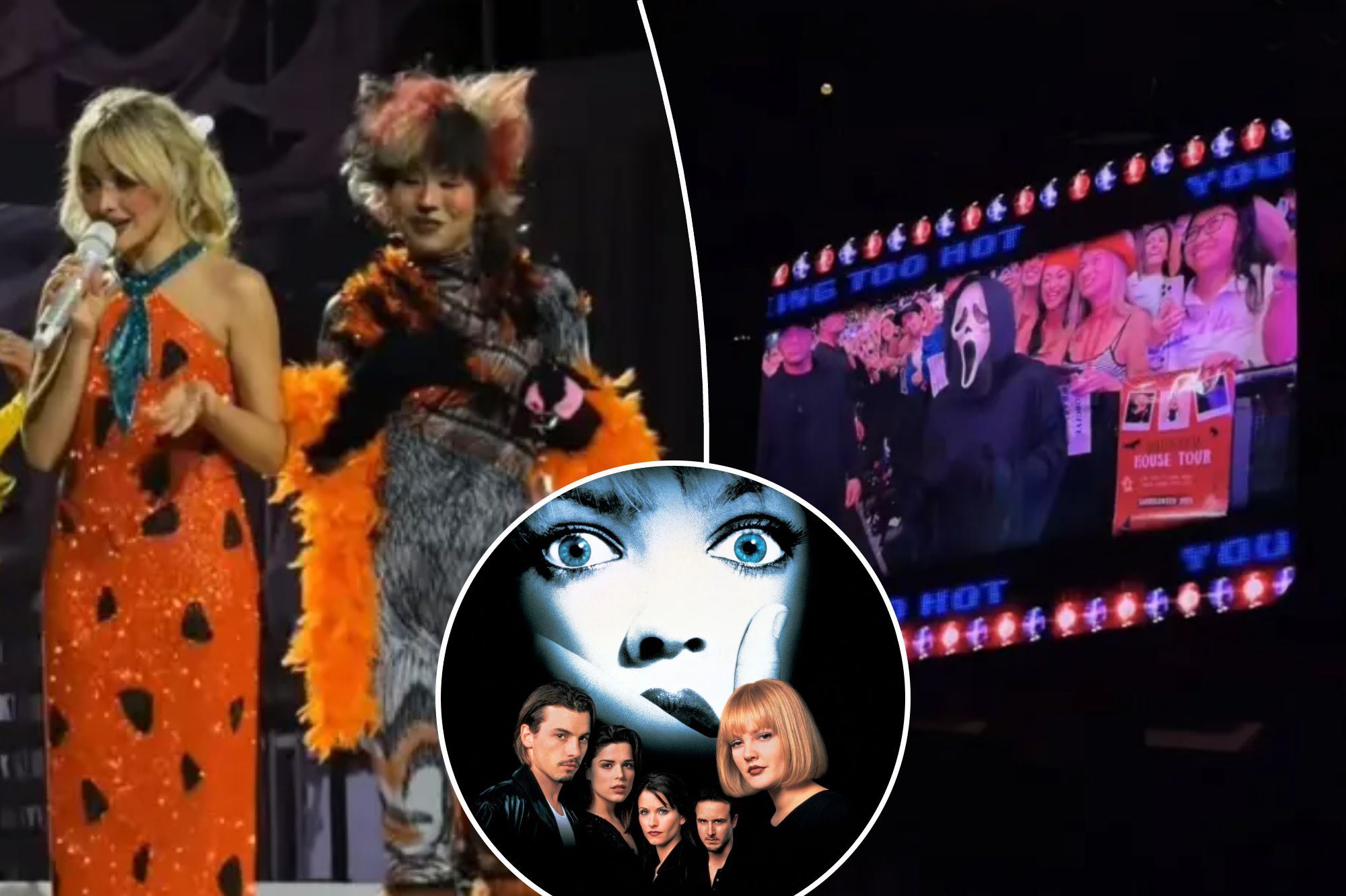 Sabrina Carpenter ‘arrests’ former ‘Scream’ star at MSG Halloween ...