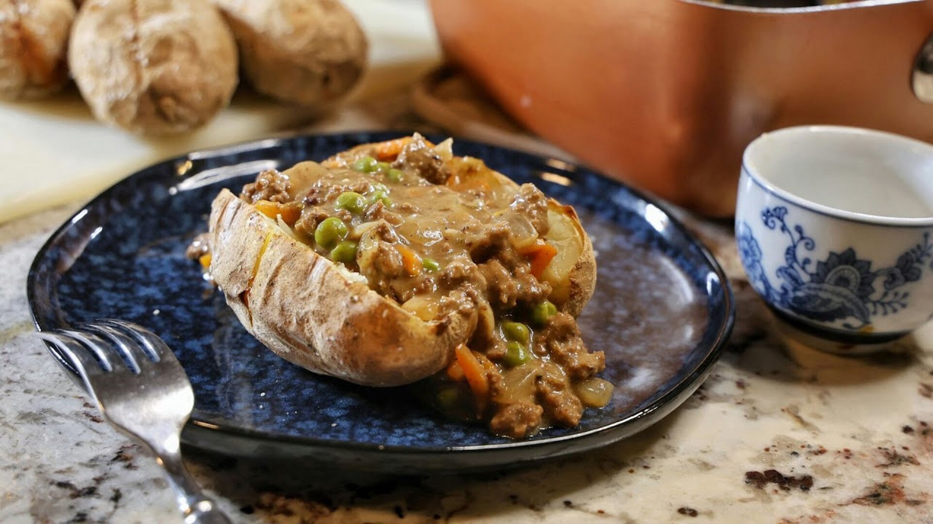 Beefy English Jacket Potatoes Recipe