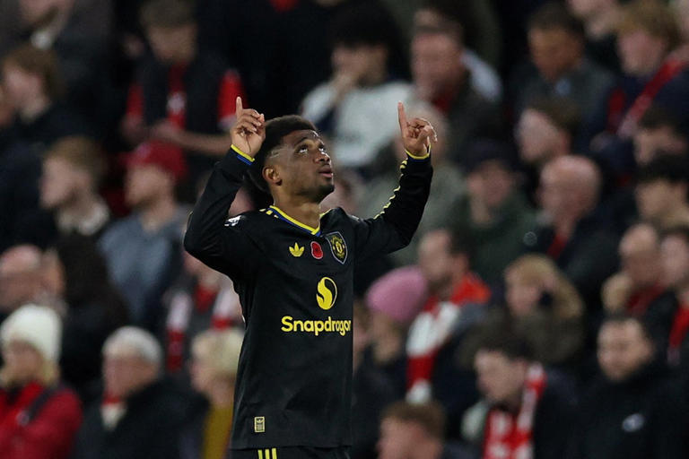 Amad fires stunning equaliser for Man United at Nottingham Forest