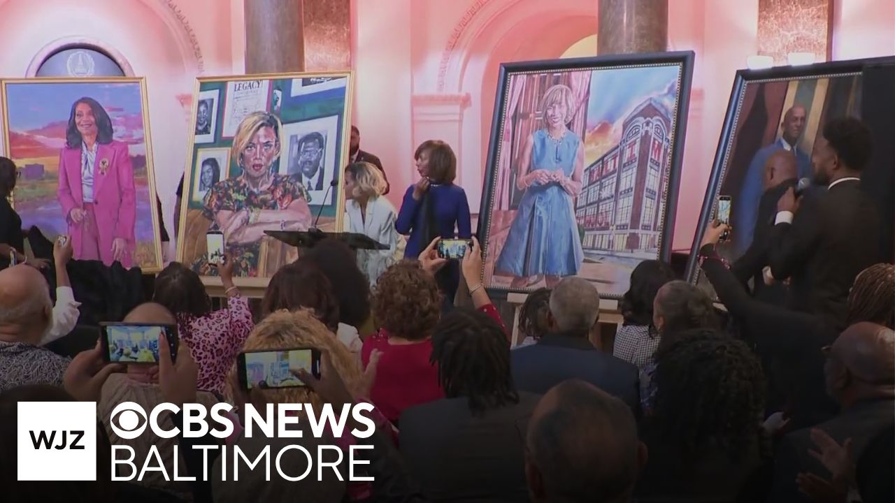 Official portraits of former Baltimore mayors unveiled