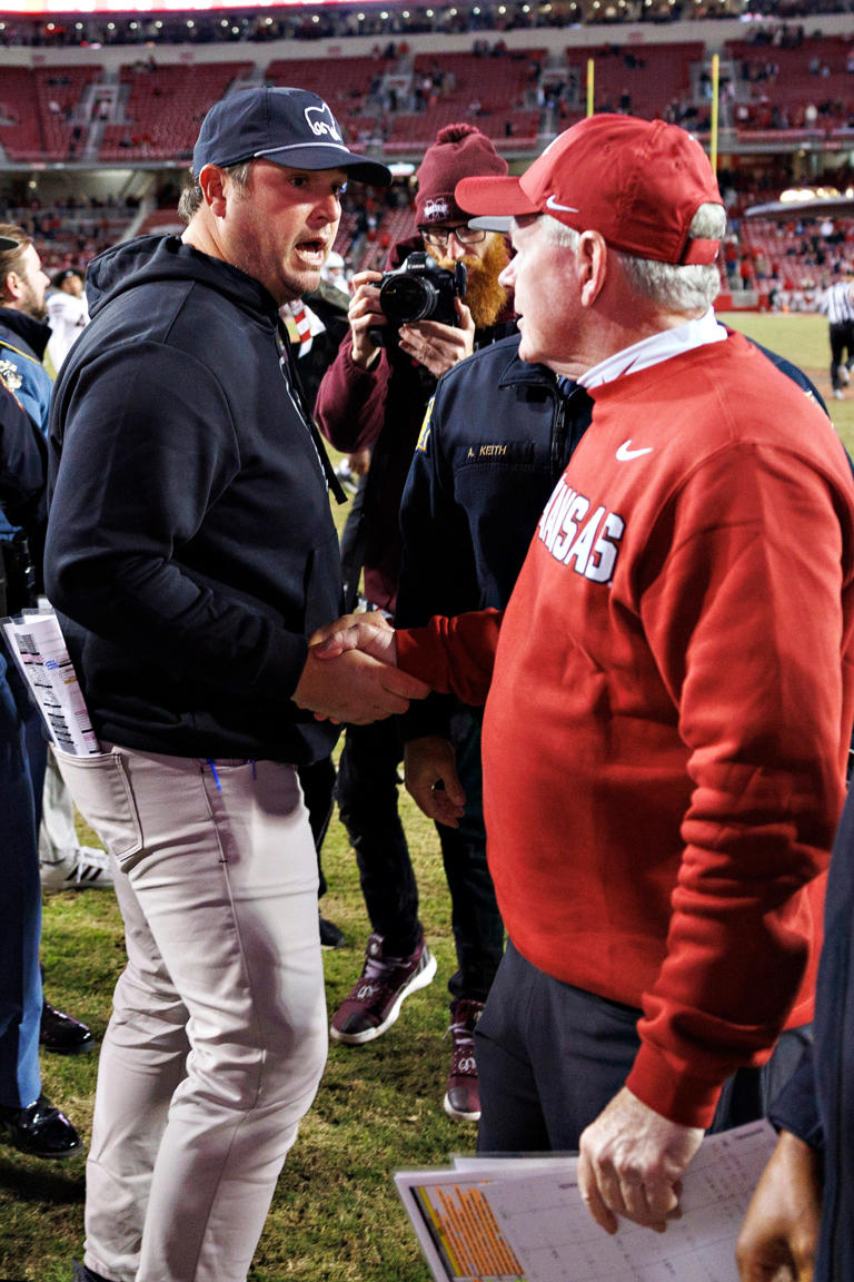 What Bobby Petrino said about Arkansas football setting school records ...