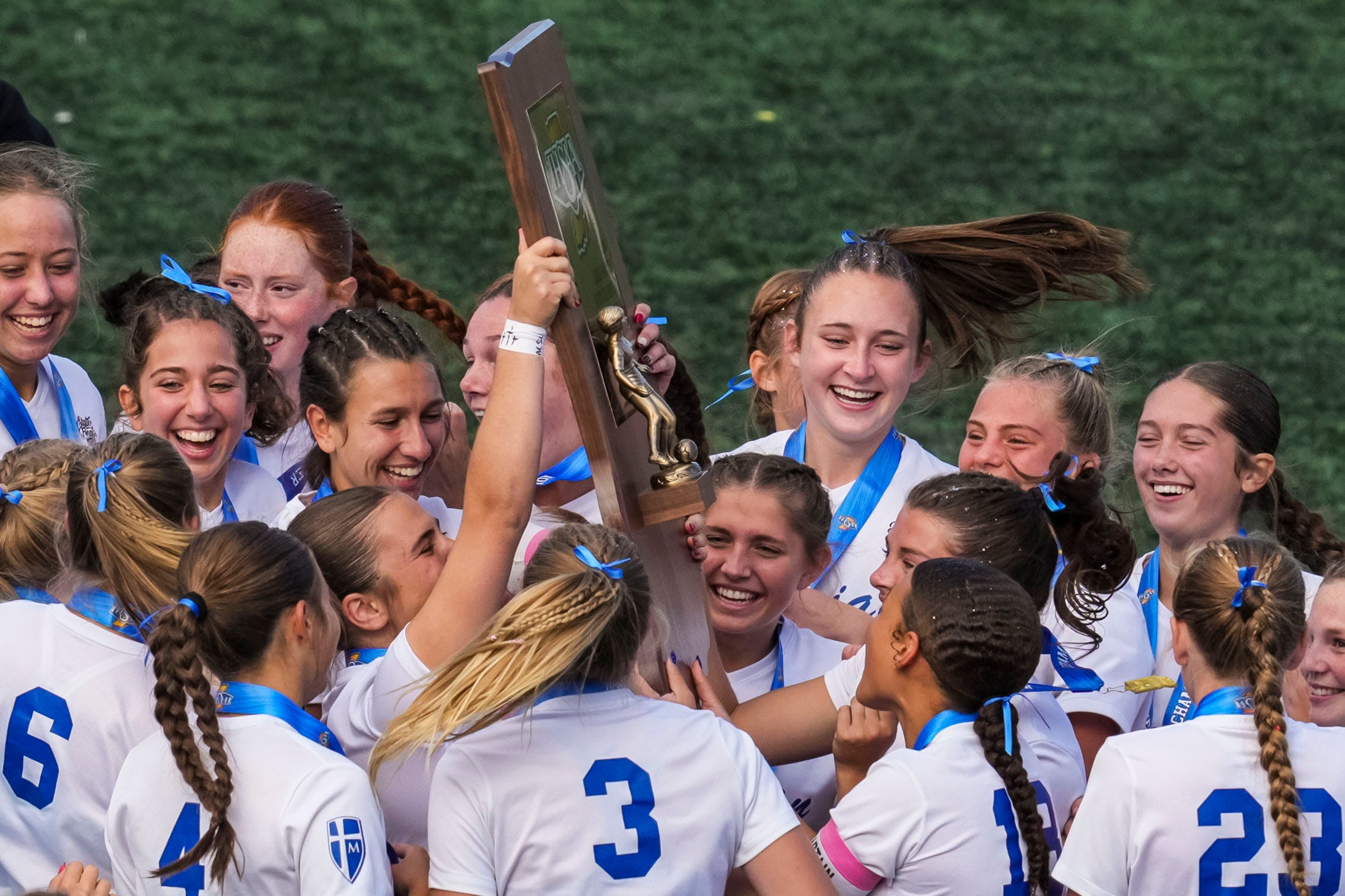 Marian girls soccer 'Stronger Together' in 2A state championship win