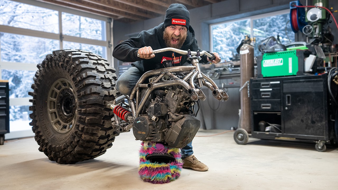 Custom frame for the monster truck chopper!