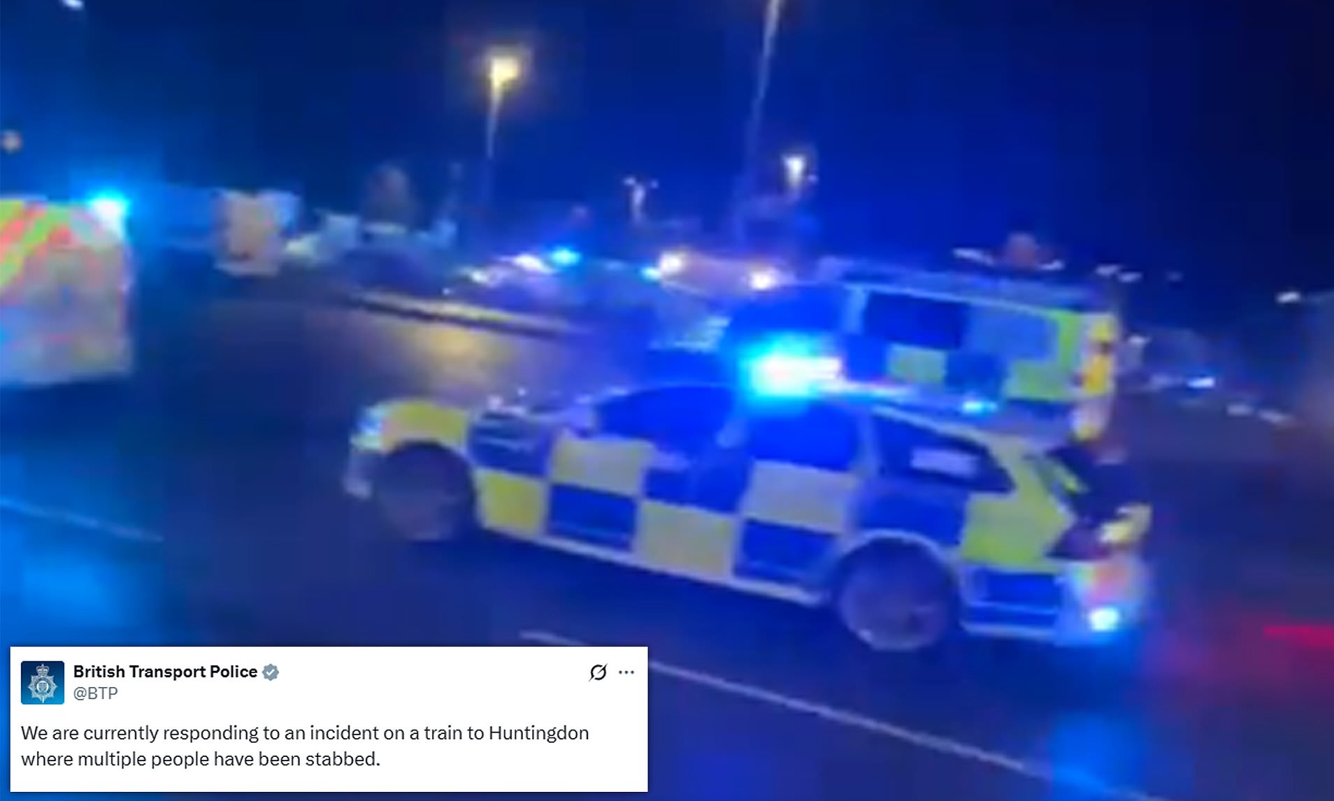 Multiple people stabbed on train: Police arrest two