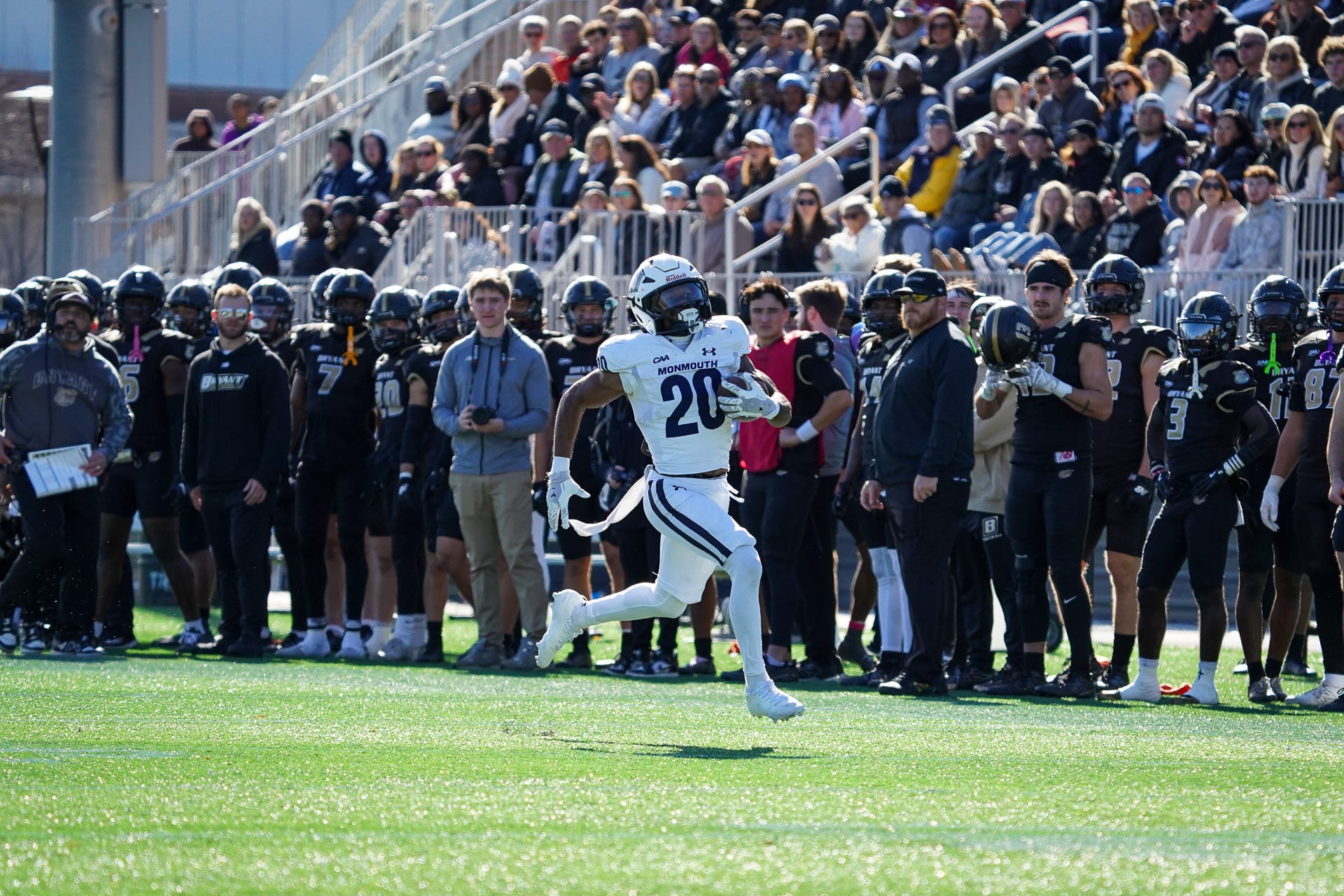 Dominant defense and Nelson's career day propel No. 9 Monmouth to 35-7 ...