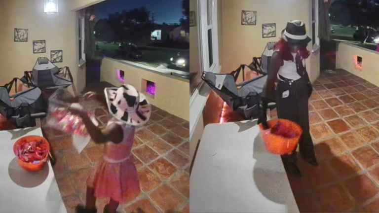 Child, adult steal all the Halloween candy from L.A. home’s porch