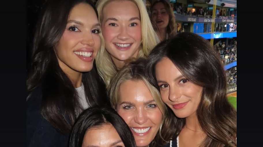 Max Scherzer's wife Erica is all smiles before Game 7 with Blue Jays WAGs