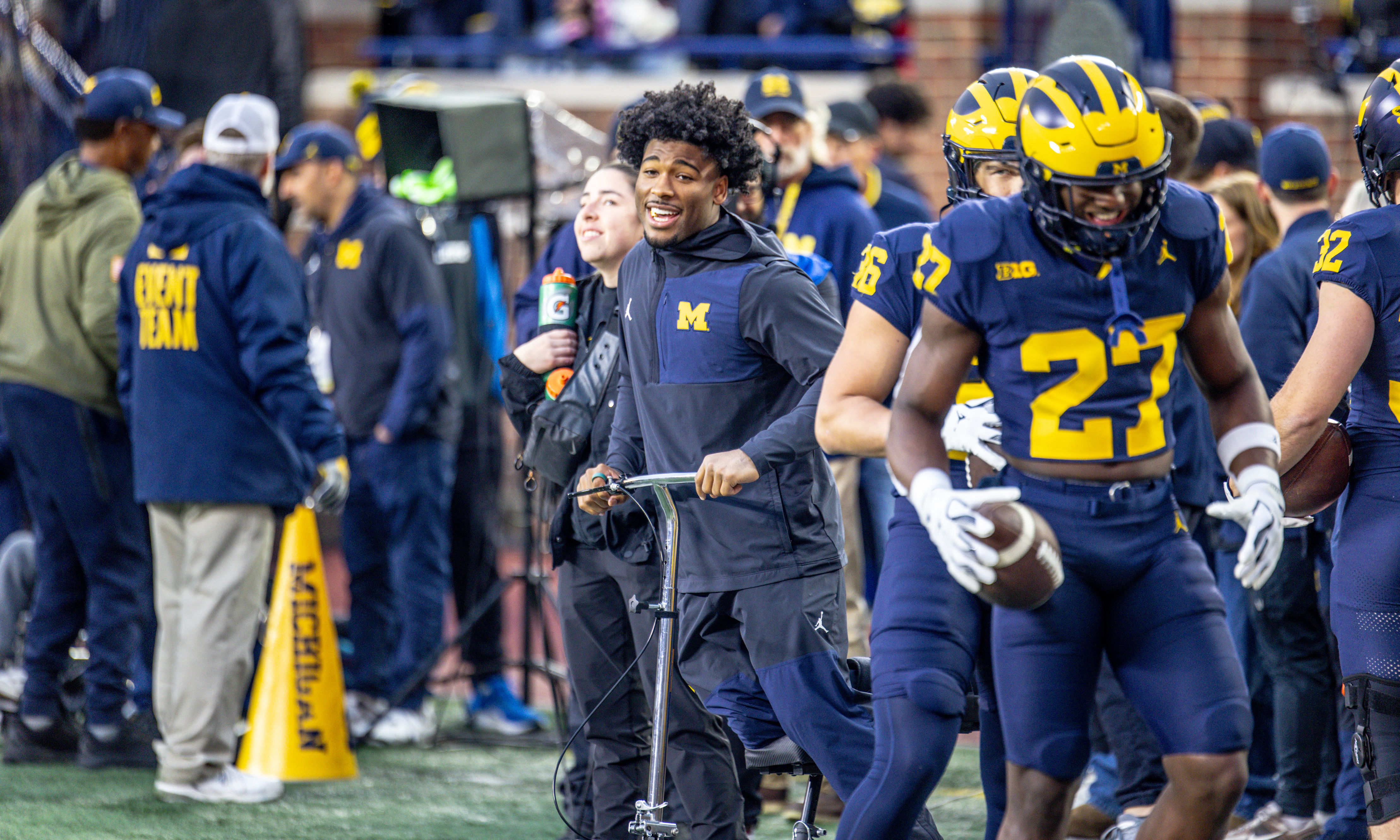 Report: Michigan football RB Justice Haynes to undergo foot surgery ...