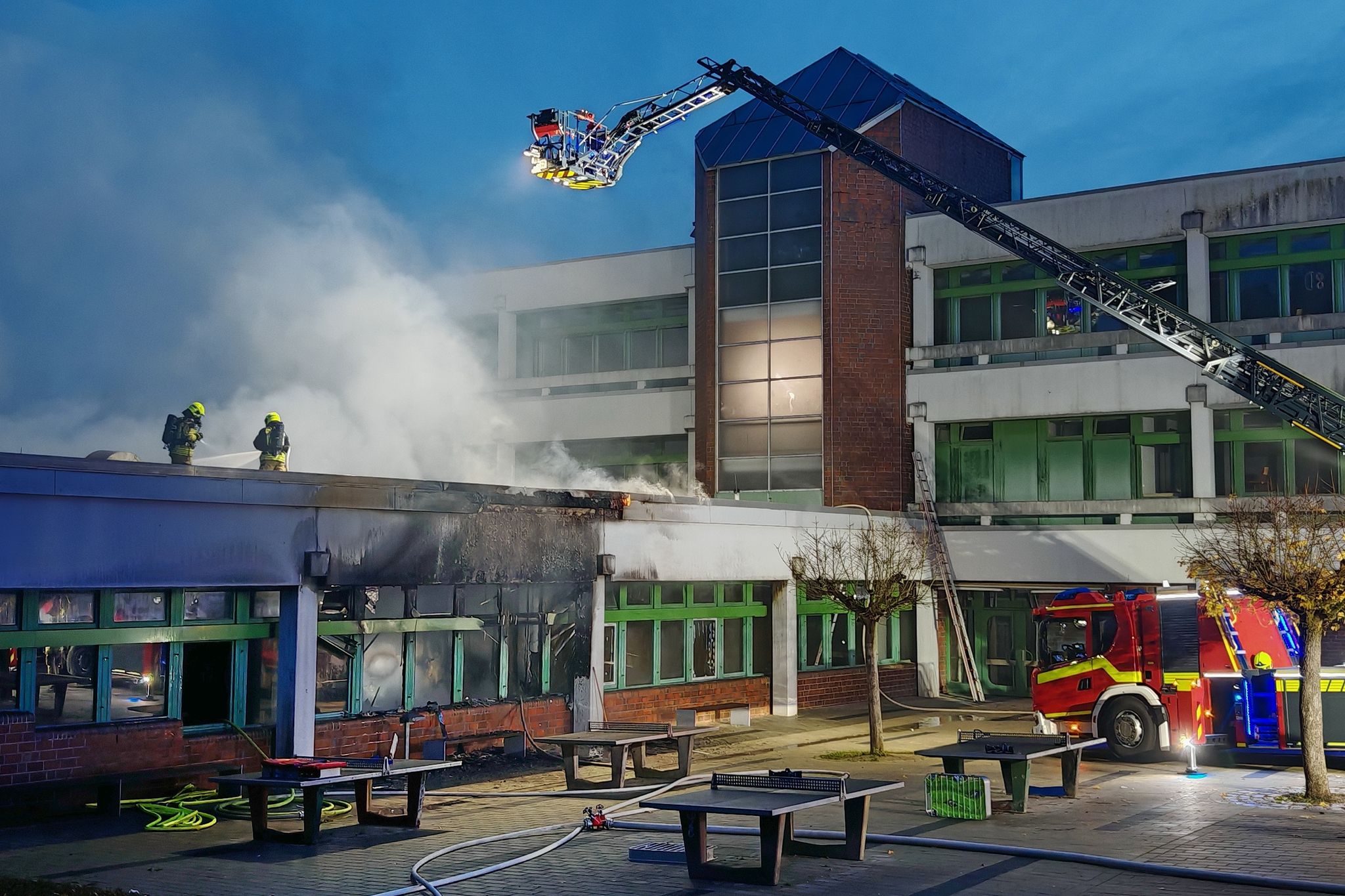Brand an Schule – mindestens 500.000 Euro Schaden