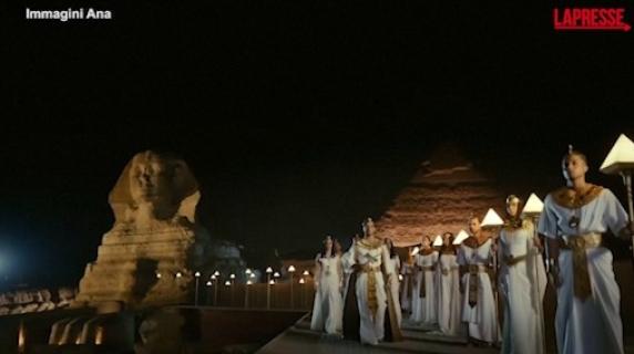 Egitto, la spettacolare inaugurazione del Grande Museo del Cairo
