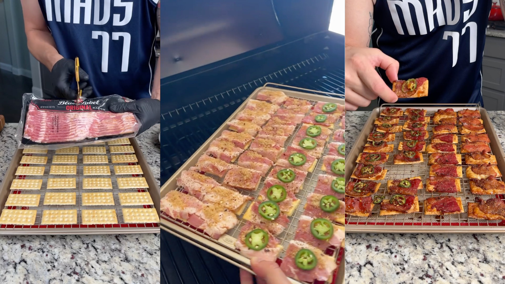 Candied Bacon Crackers Recipe