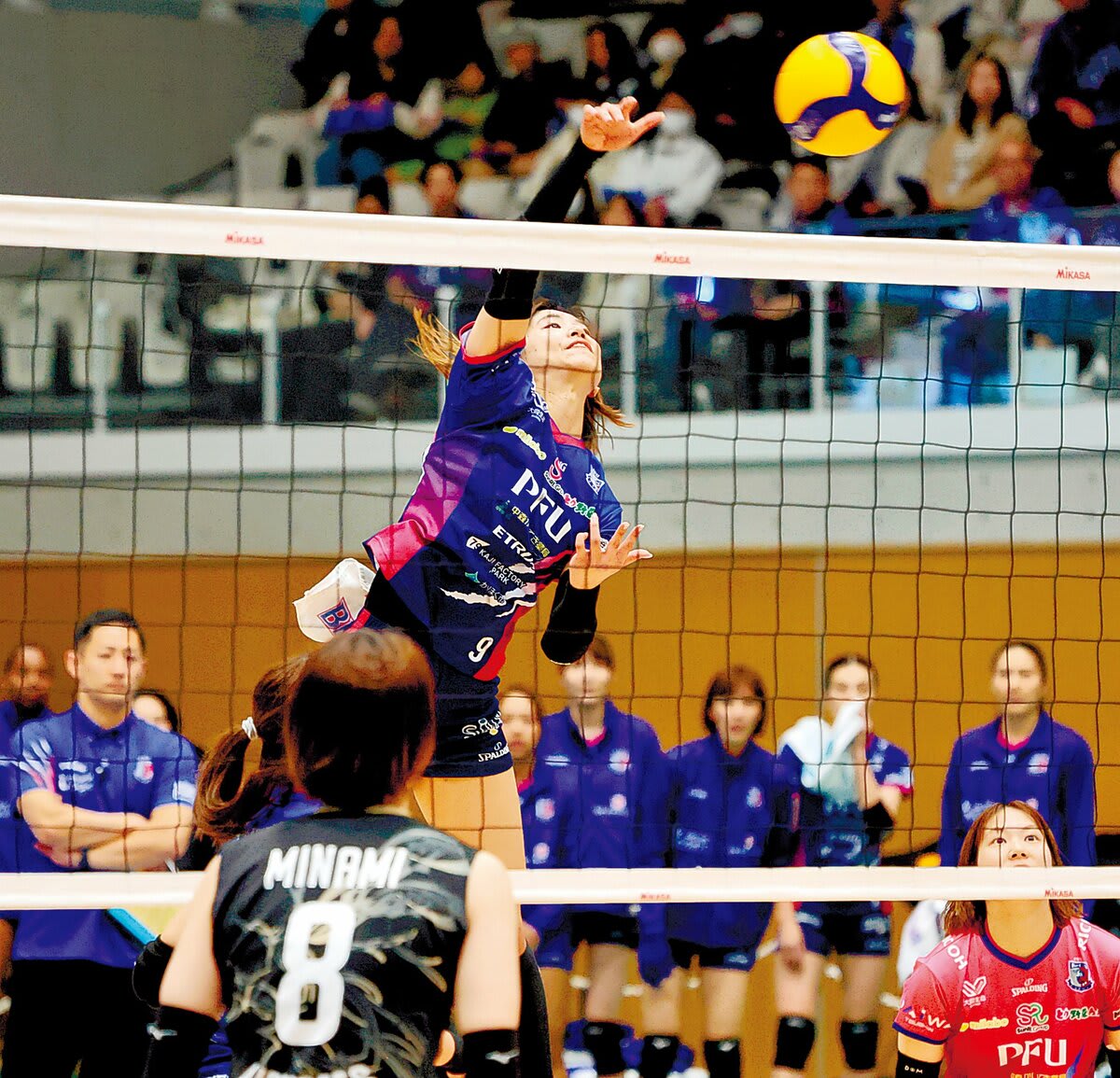 PFU、フルセットで惜敗 デンソーに2―3 今季最多1607人熱狂