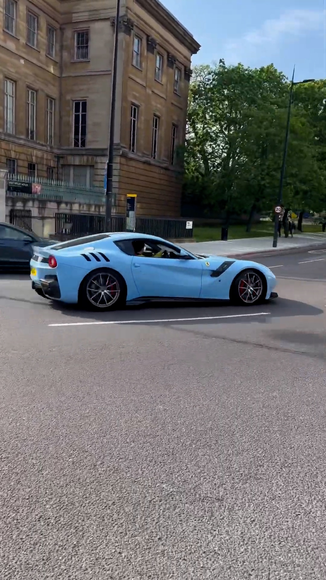 Ferrari F12 TDF Roars Through the City