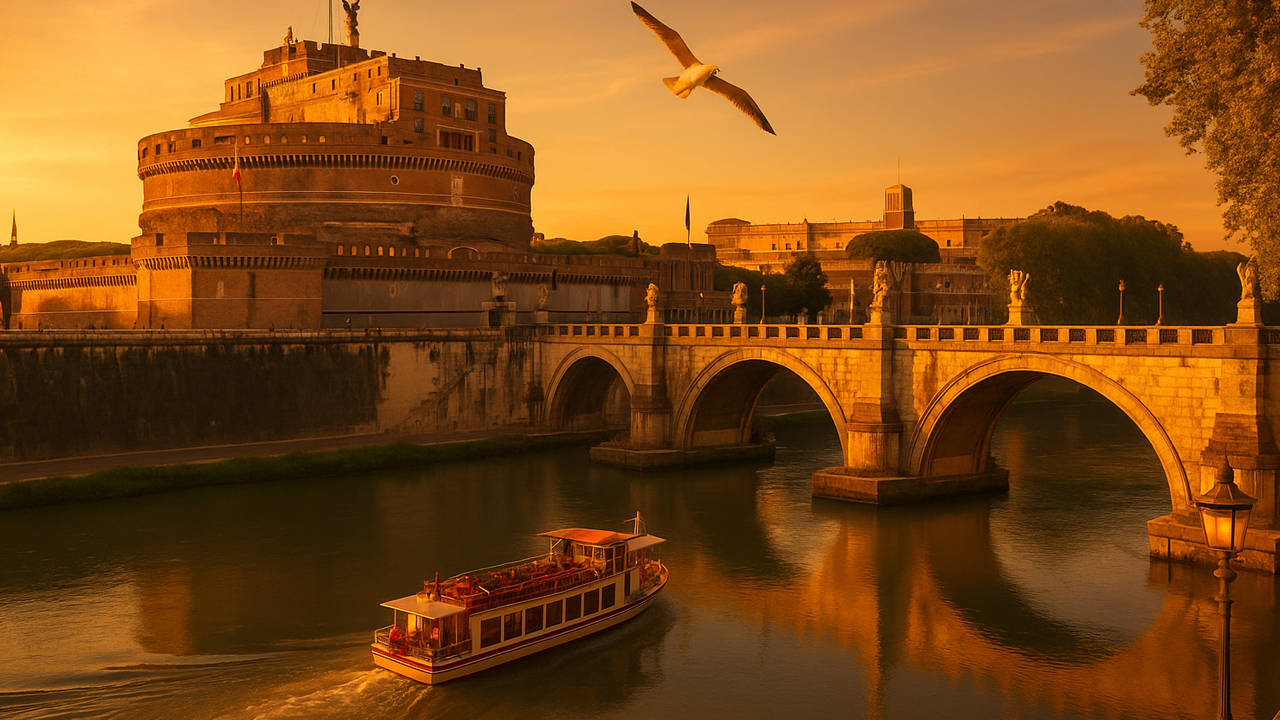 Río Tíber en Roma – Recorrido Virtual