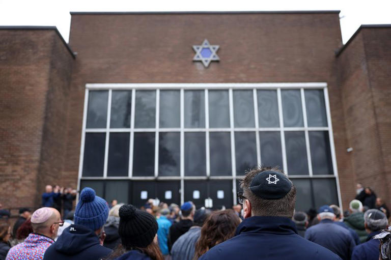 Police probing synagogue terror attack arrest man at Manchester Airport