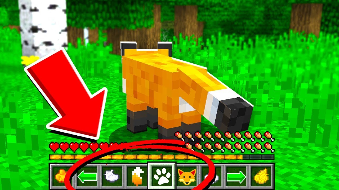 Play Minecraft 1.14 as a fox!