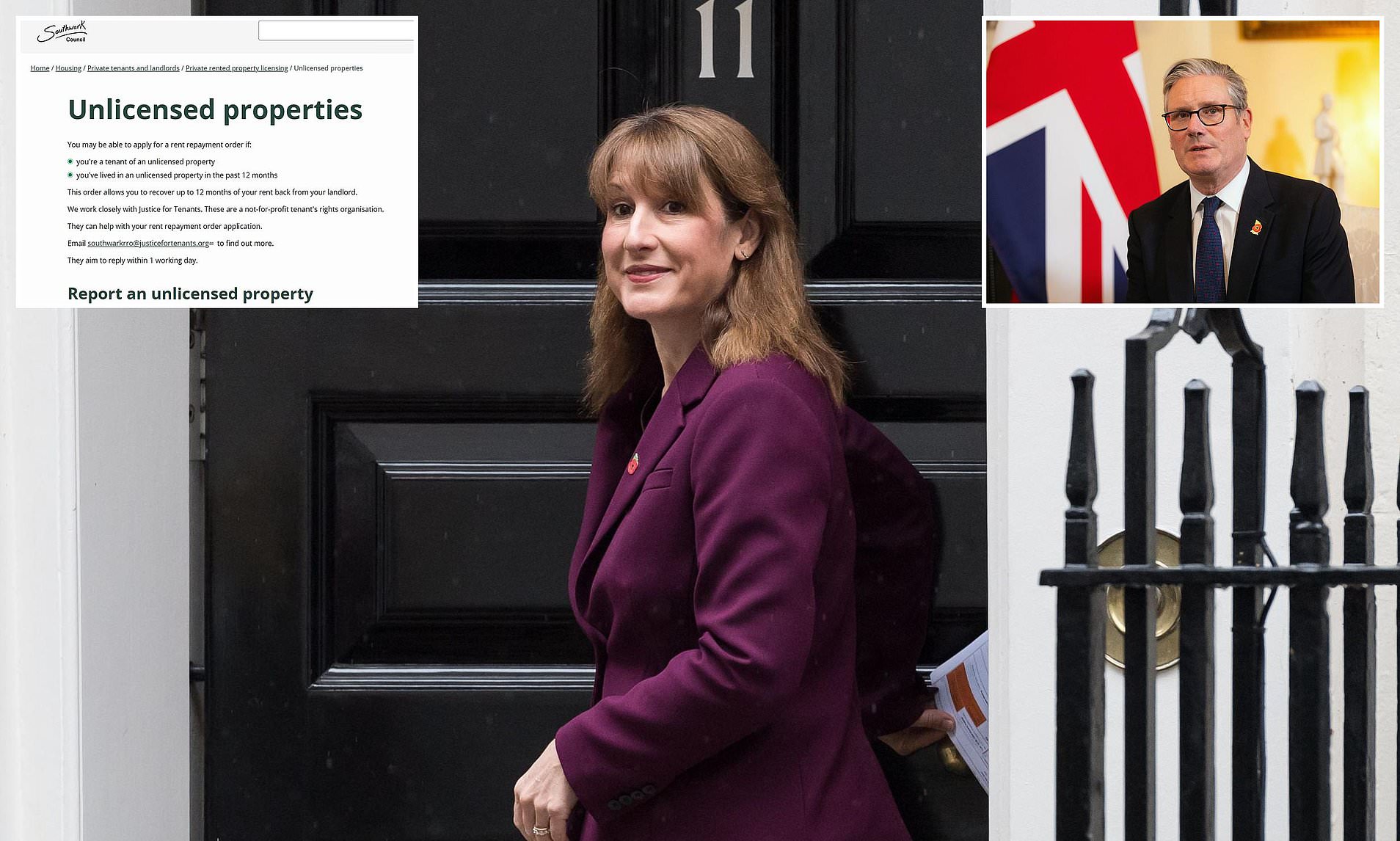 Surge in tenants demanding cash back from landlords after Rachel Reeves ...