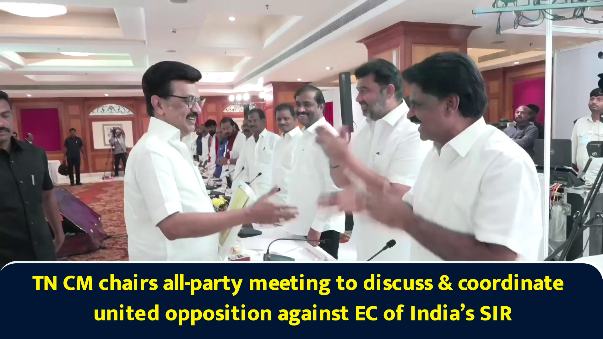 TN CM chairs all-party meeting to discuss & coordinate united ...