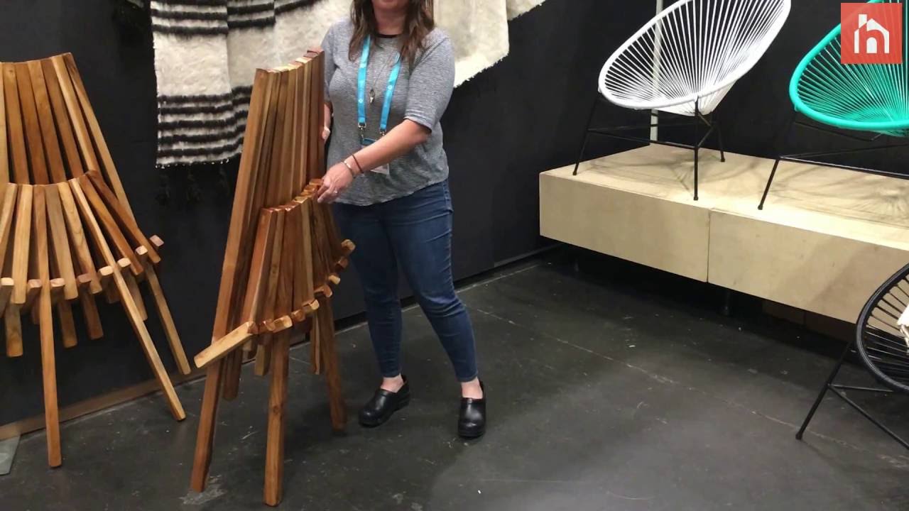 Maya Meube folding slat chair