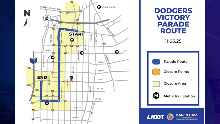 Dodgers announce World Series parade and stadium event plans in ...