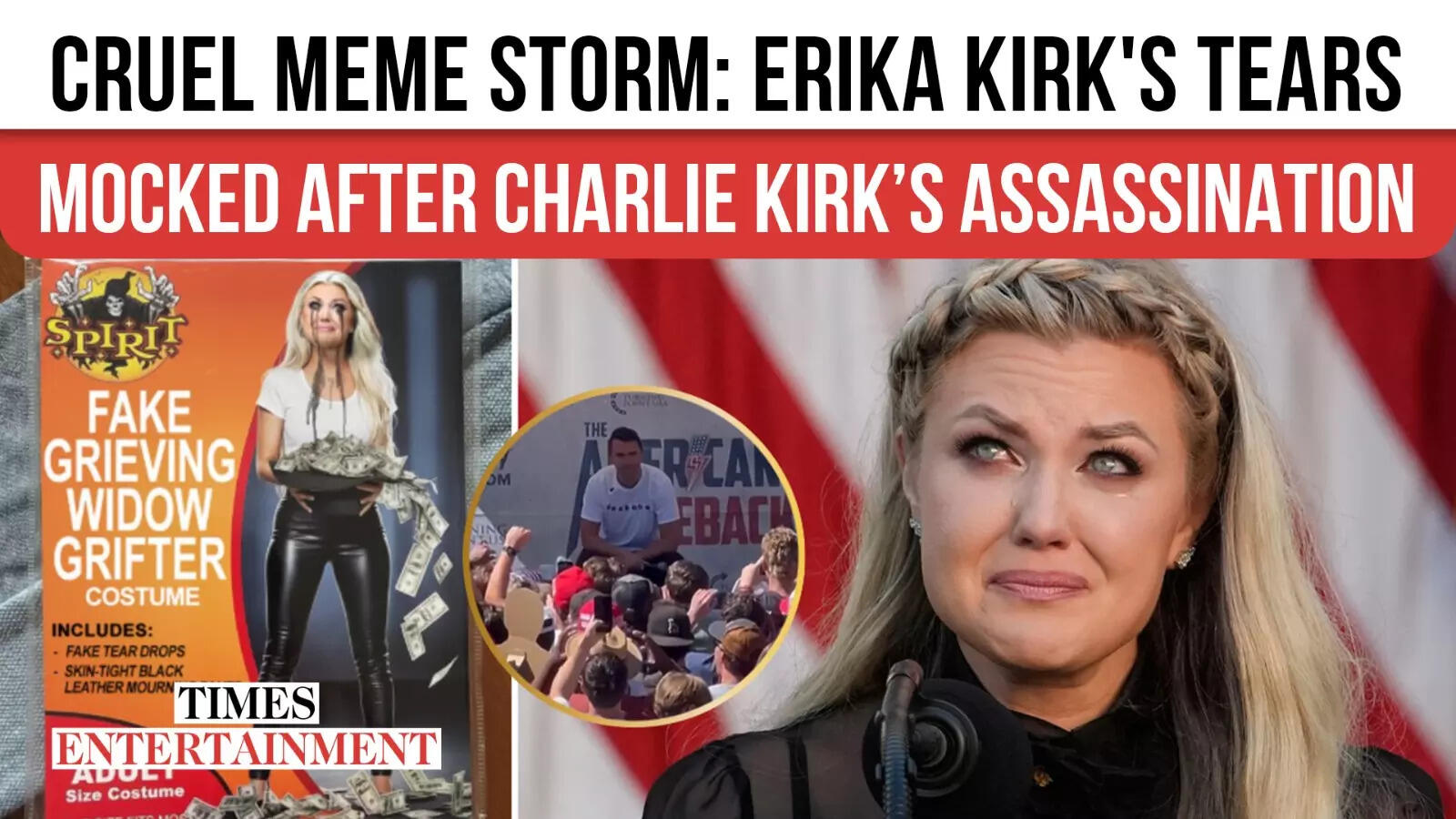 ‘FAKE GRIEVING WIDOW?’ – Meme Targeting Erika Kirk Sparks National ...