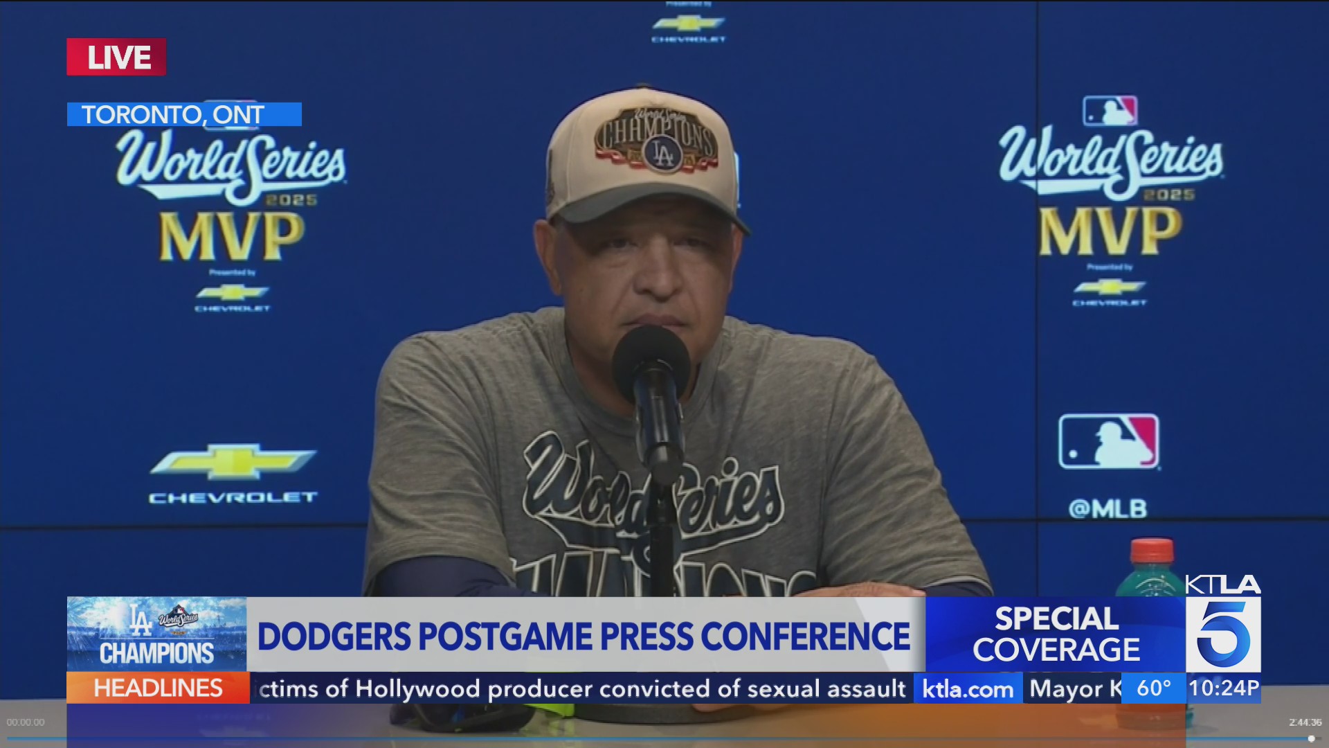 Dodgers win 2025 World Series: Manager Dave Roberts' post-game press ...