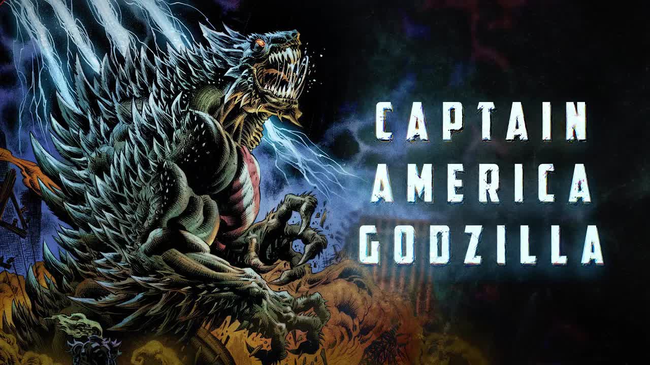 Captain America becomes Godzilla