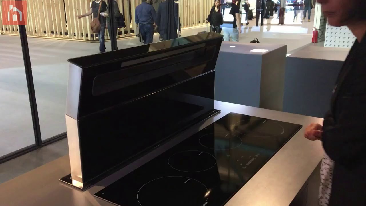 Sleek space saver: The counter-embedded magic of retractable kitchen hoods