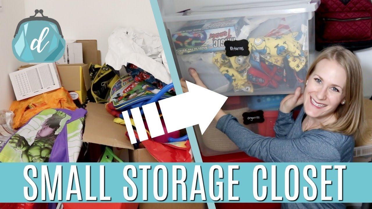 Small space organizing 💙 Storage closet makeover & speed clean with me