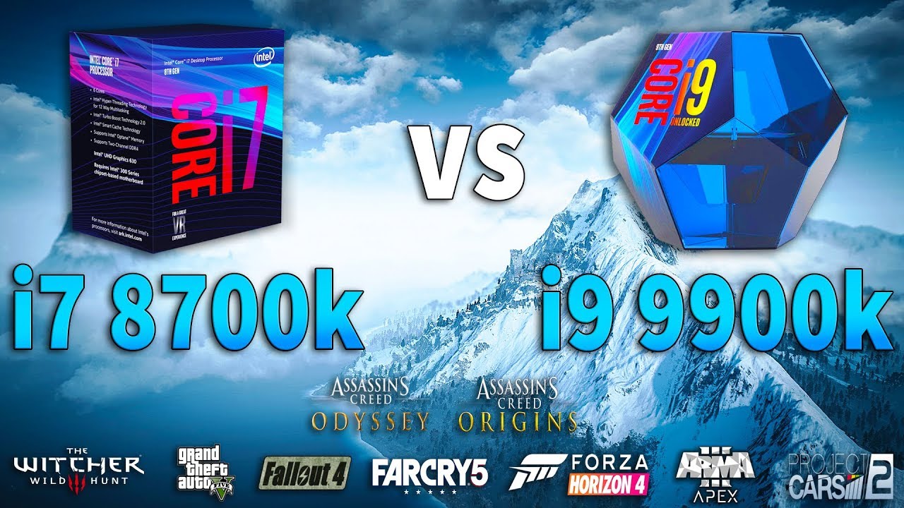 I9 9900K vs I7 8700K test in 9 games
