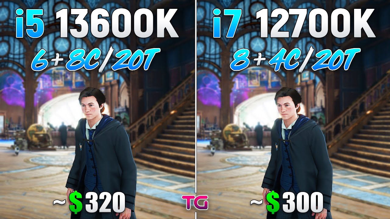 Core i5 13600K vs Core i7 12700K - Test in 10 games