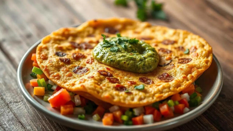 How To Make Crunchy Besan Chilla With Green Chutney For A Healthy Start