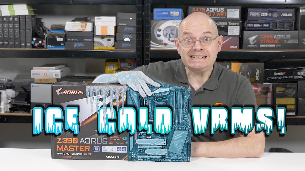 Gigabyte Z390 Aorus Master motherboard - ICE COLD VRMS!