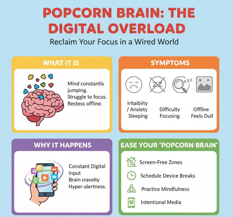 Noida psychologist shares how constant screen time is causing ‘Popcorn ...
