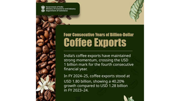 India's Coffee Exports Hit Record $1.8B; PM Modi Praises Koraput