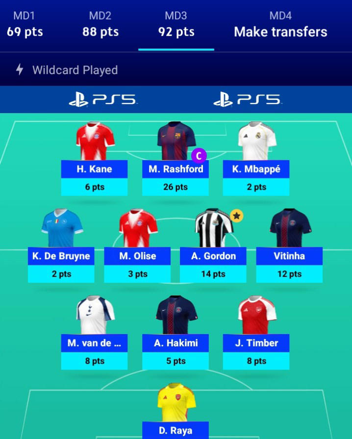UCL MD-4 Rate My Fantasy Team
