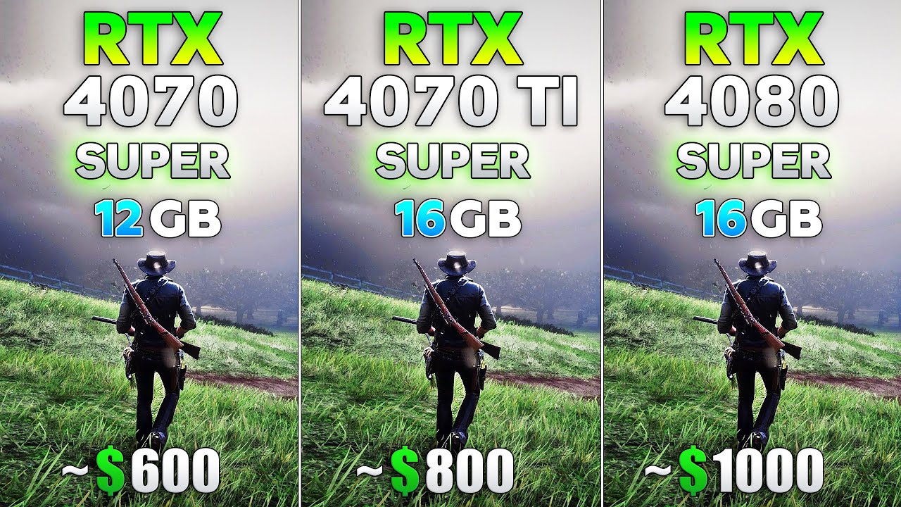 RTX 4070 SUPER vs RTX 4070 Ti SUPER vs RTX 4080 SUPER - Test in 8 games