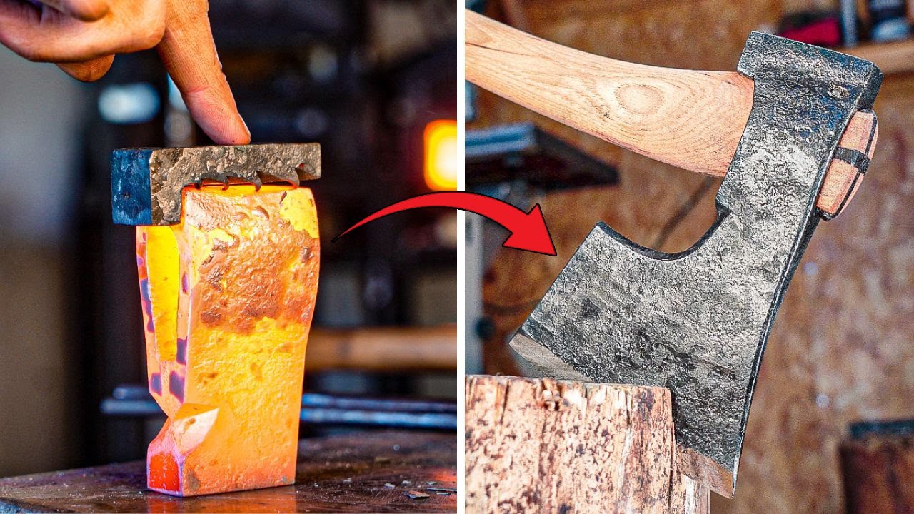 Forging a traditional Norwegian axe from scratch