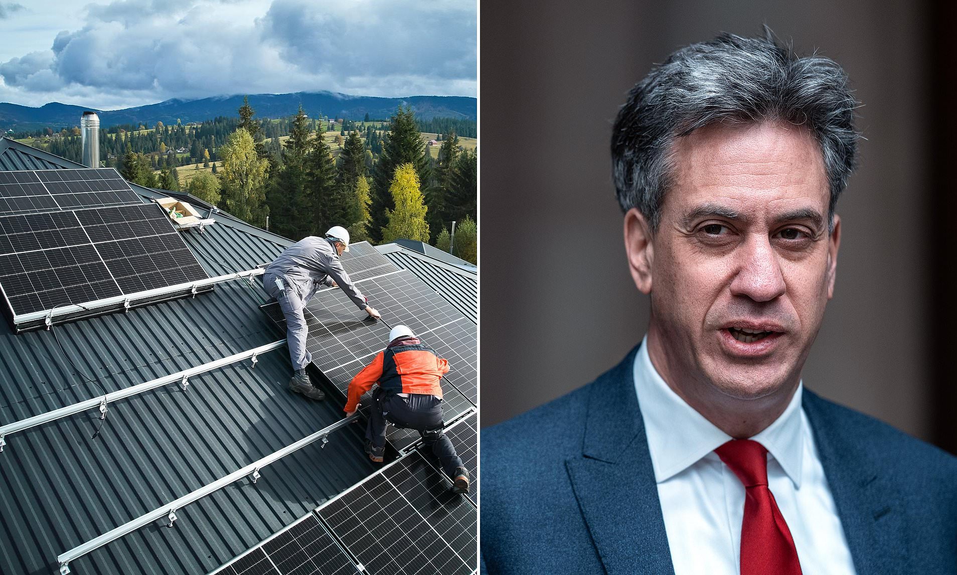 Series of solar panel rooftop fires put Miliband's green energy plans ...