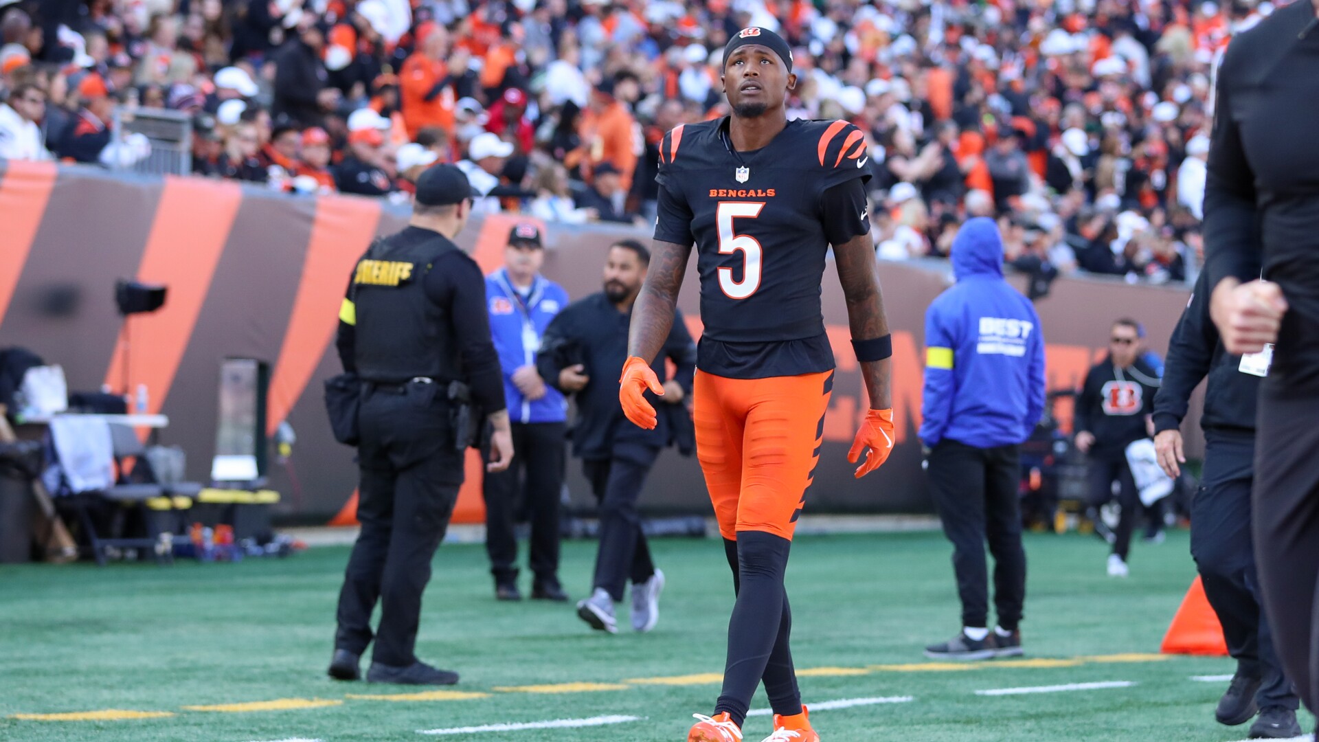 Tee Higgins scores a TD catch in his ninth straight home game as ...