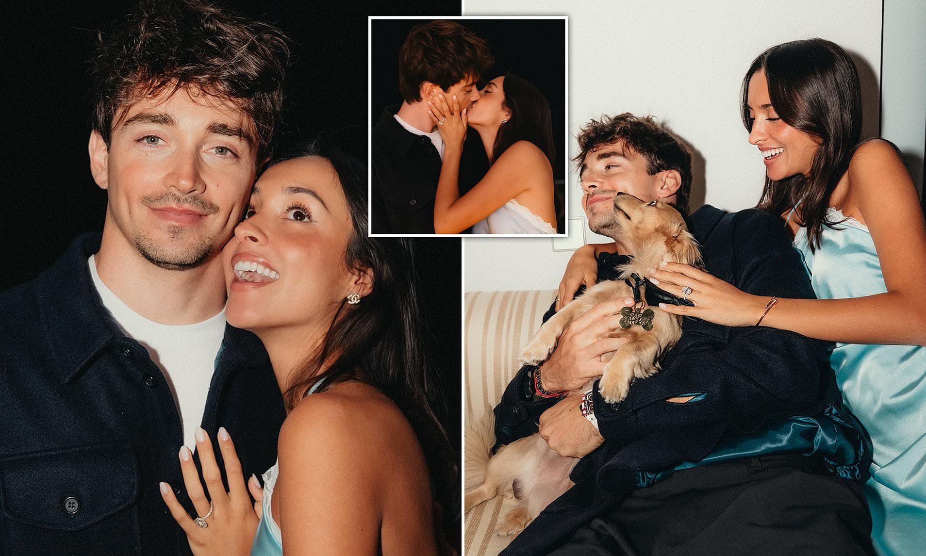 F1 star Charles Leclerc announces engagement to model Alexandra Saint Mleux