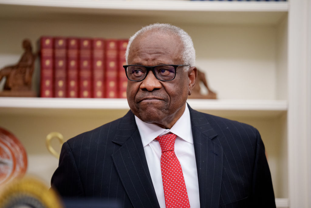 Clarence Thomas questions campaign finance laws