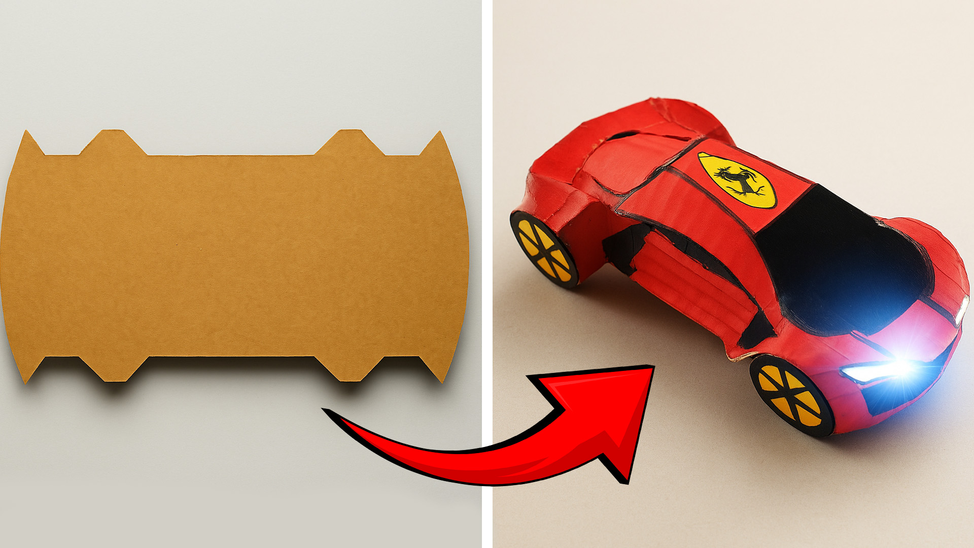 DIY Ferrari F80 Cardboard Model Frame